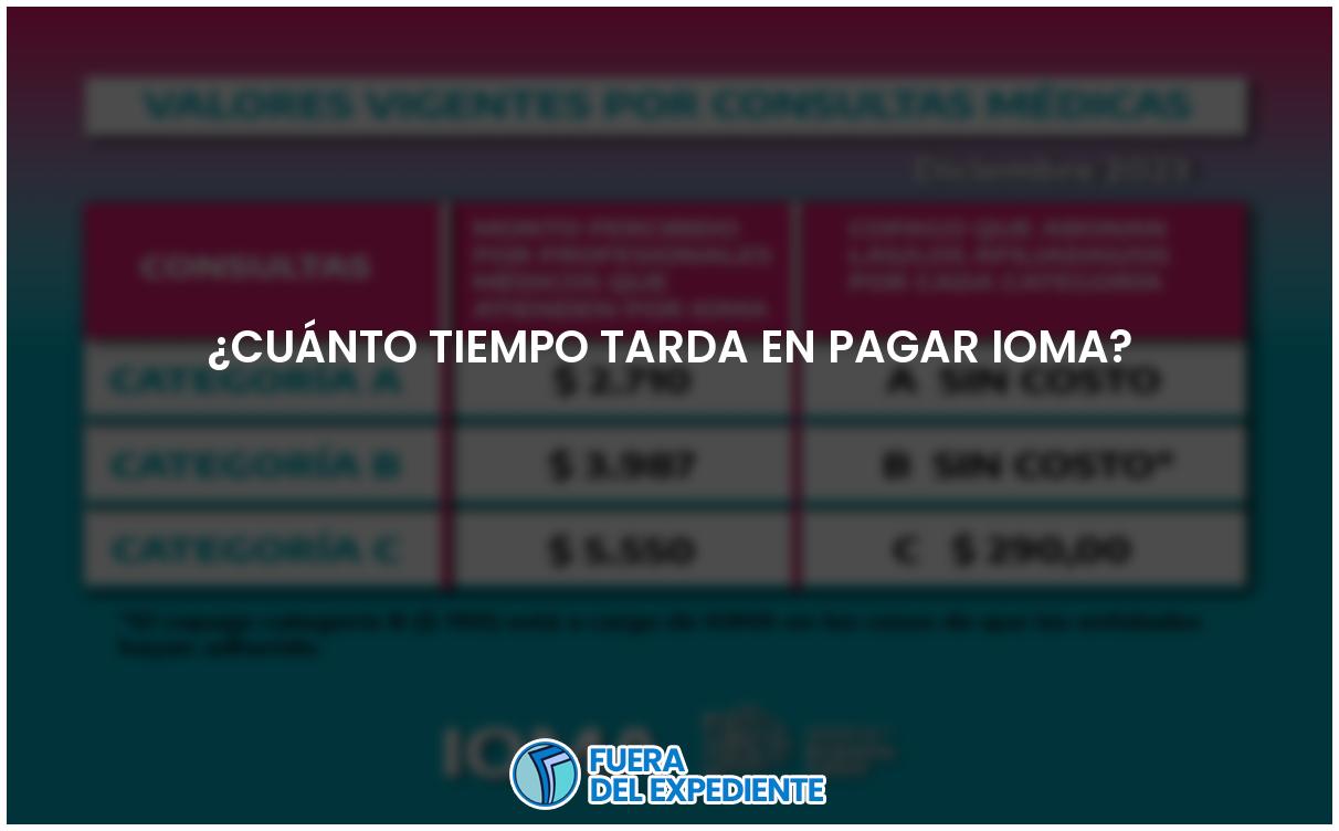 Tiempo de pago de IOMA: todo lo que debes saber | FUERADELEXPEDIENTE