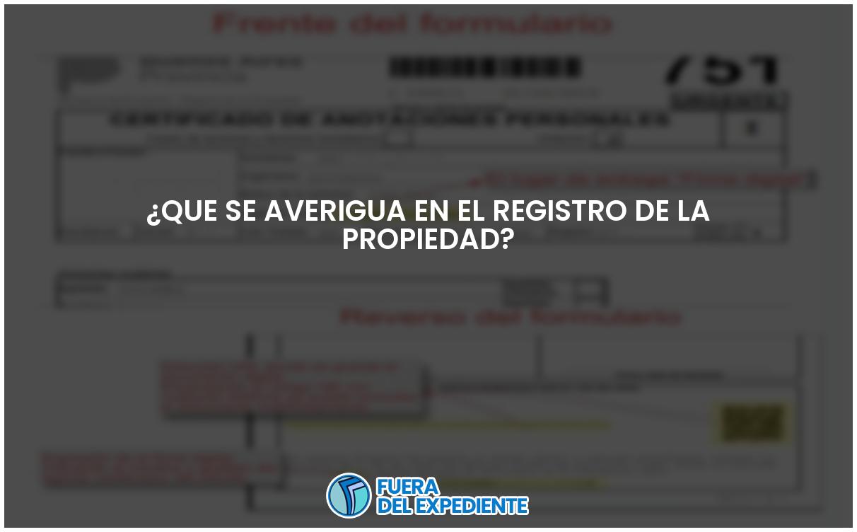Todo lo que debes saber sobre el Registro de la Propiedad ...